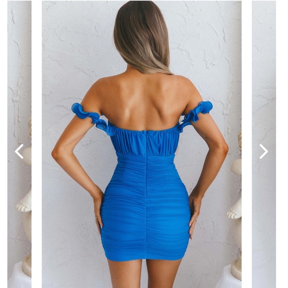 Selfie Leslie | Dresses | Senorita Offshoulder Lettuce Edge Detail ...